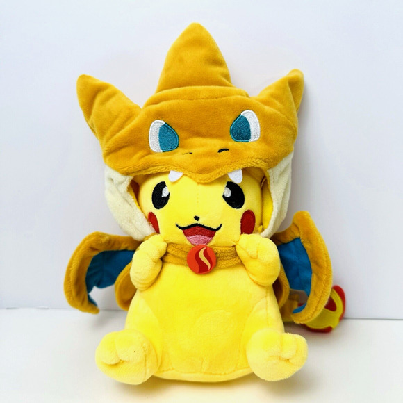 Pokémon Center | Toys | Pokemon Pikachu X Charizard Plush Cape Costume ...